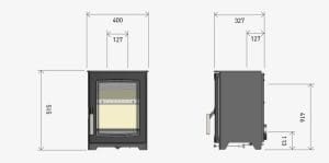 Parkray Aspect 4 Compact Eco Stove - Castfireplaces