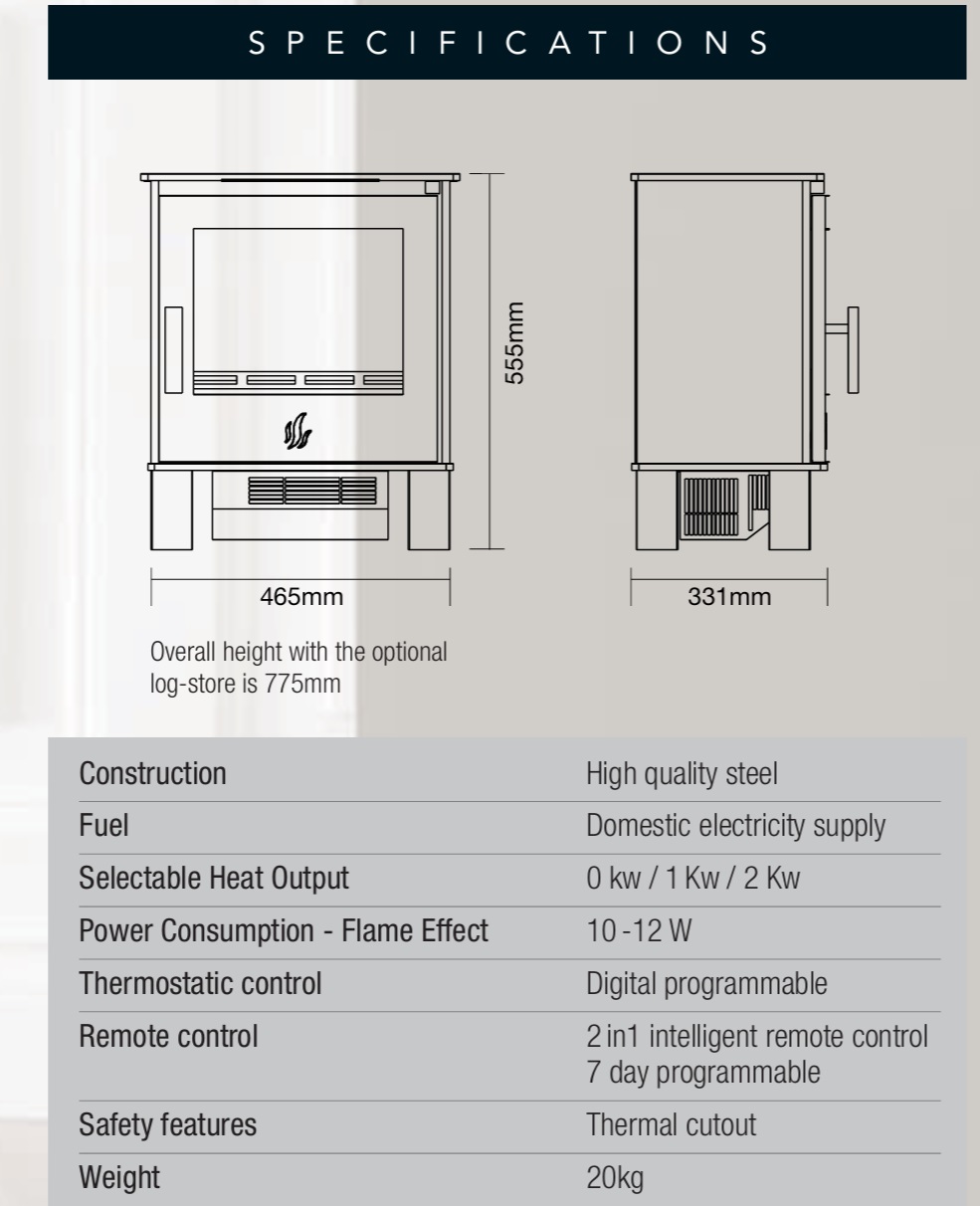ACR Malvern Electric Stove - Castfireplaces