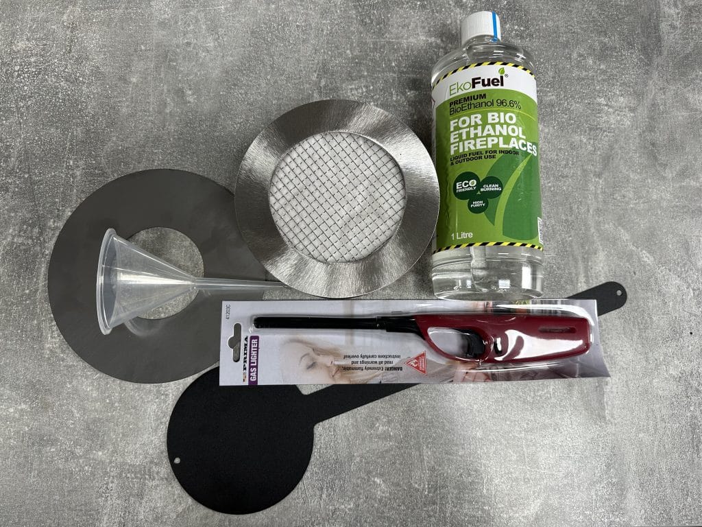 Round Bio Ethanol Fire Conversion Kit - Castfireplaces