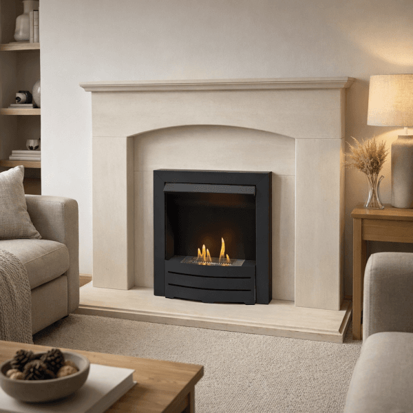 16" Inset Bio Ethanol Fire - Castfireplaces